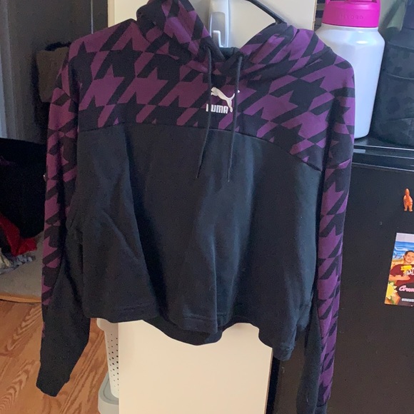 Puma | Tops | Puma Cropped Hoodie | Poshmark